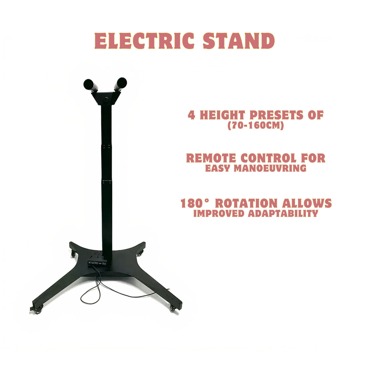 Electric Stand for Red Light Panels - Adjustable & Durable