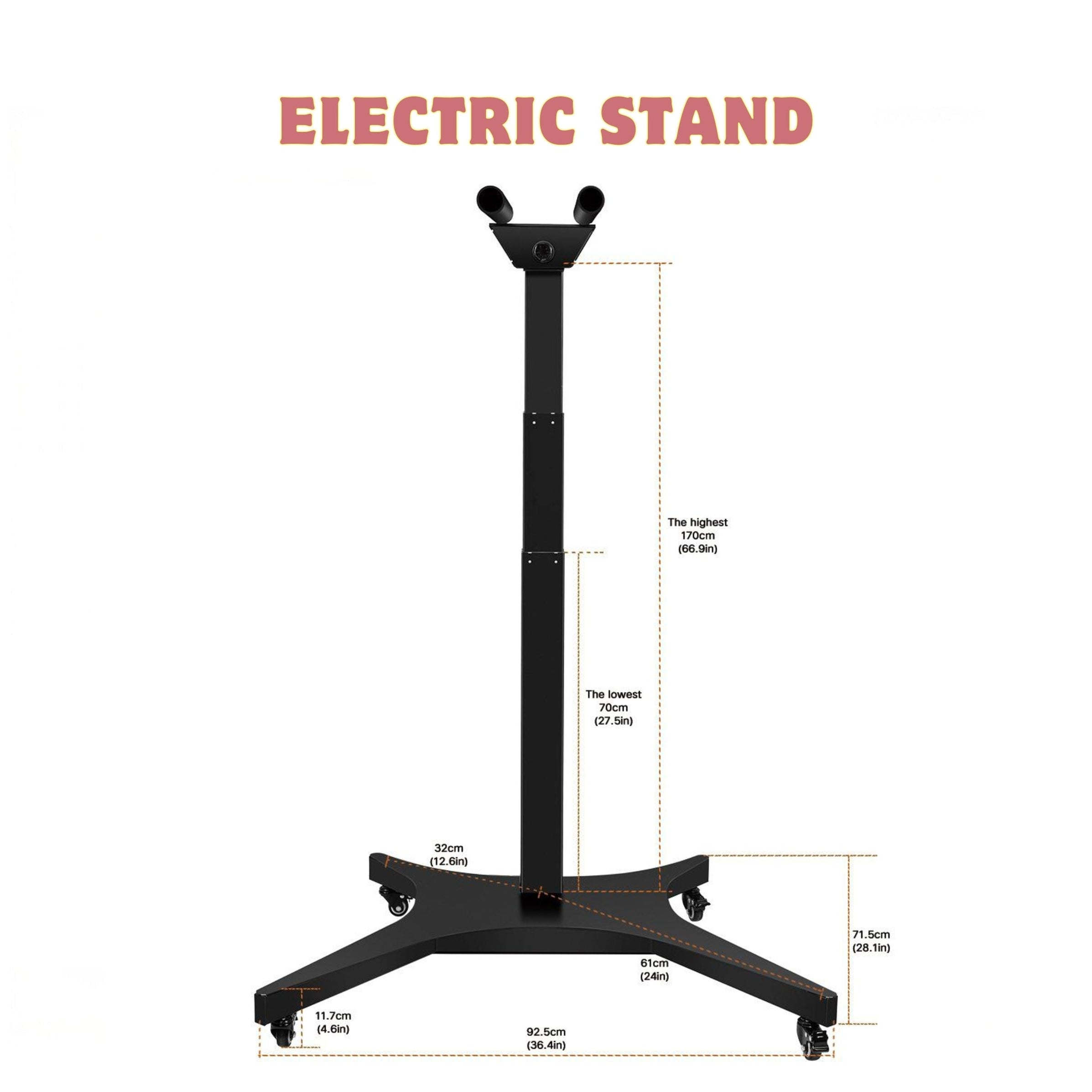 Electric Stand for Red Light Panels - Adjustable & Durable