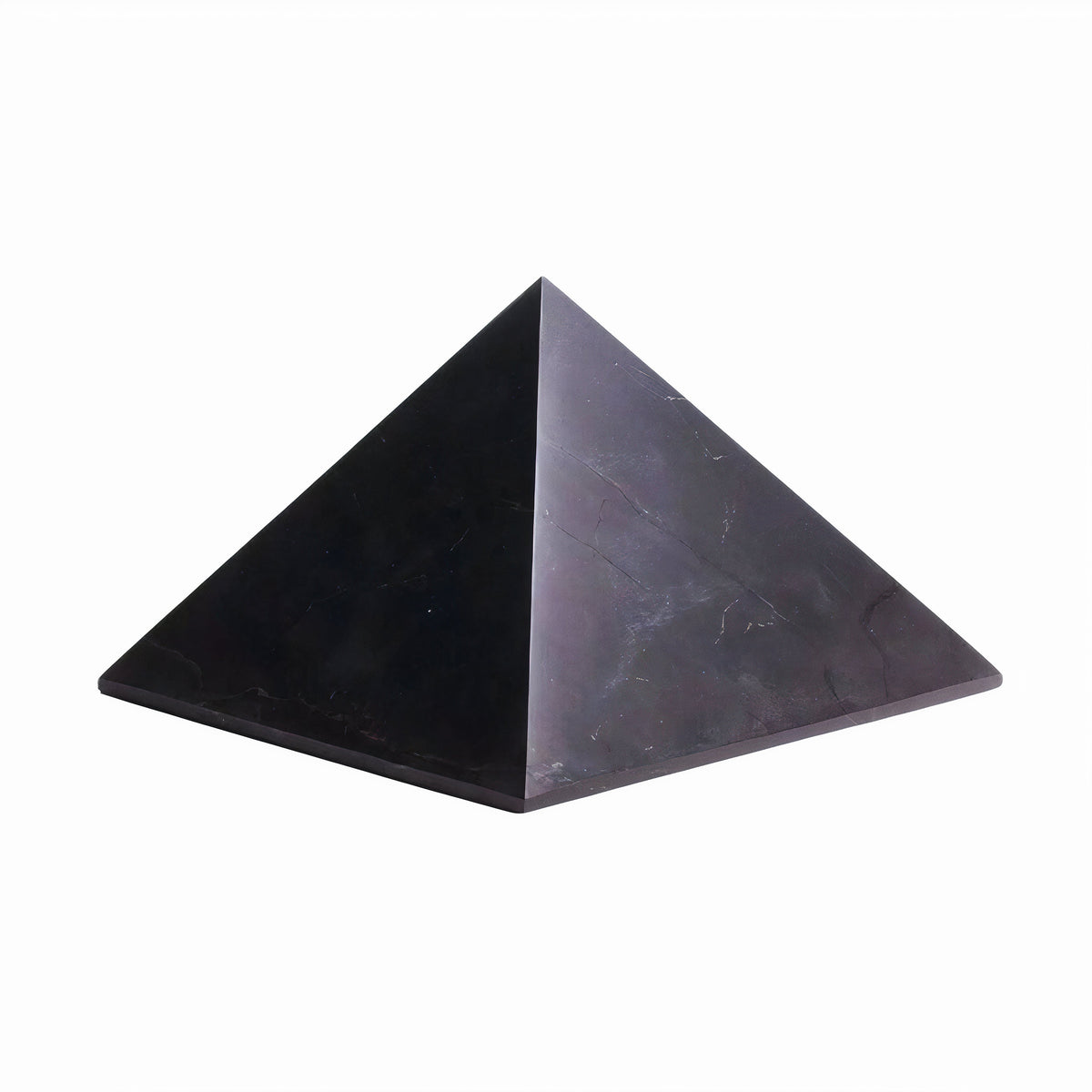 Large Shungite Pyramid - EMF Protection | Natural Healing